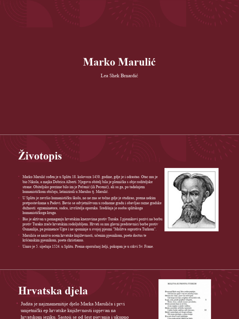 Marko Marulić | PDF