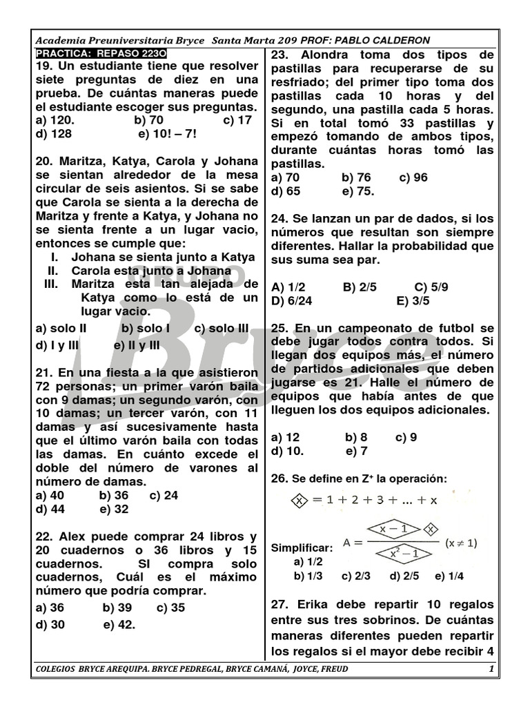 Practica REPASO FINAL 123FINpdf | PDF