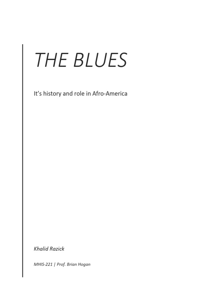 The Blues: Cultural Memory & Expression | PDF | Blues | Freedman