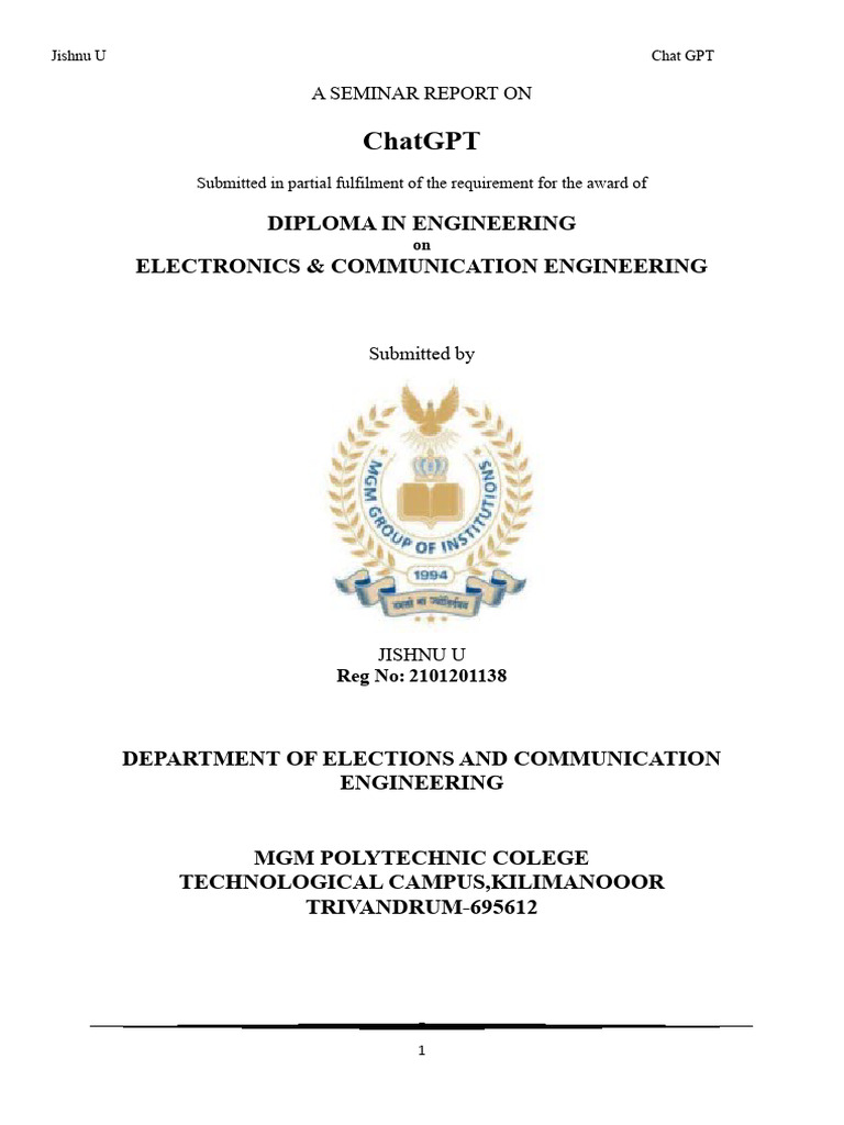 JISHNU Seminar Report Draft | PDF | Artificial Intelligence | Intelligence (AI) & Semantics