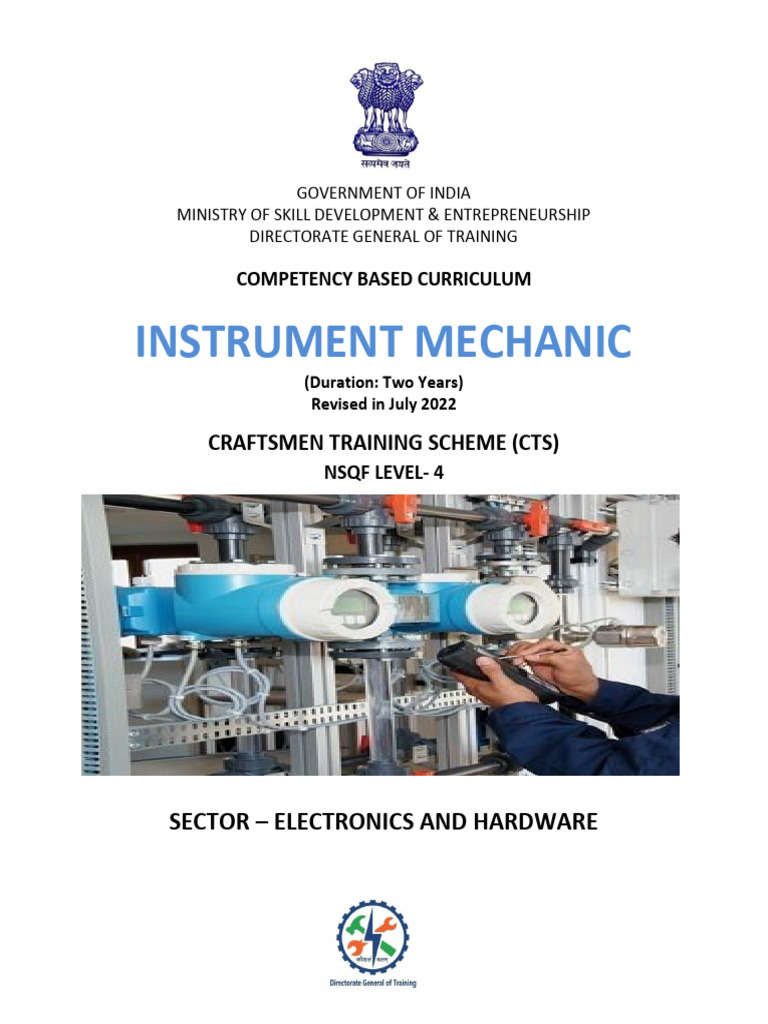 Instrument Mechanic CTS2.0 NSQF-4 | PDF | Programmable Logic Controller ...