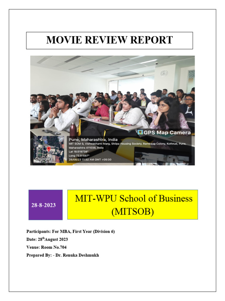 Movie Review Report | PDF | Leadership