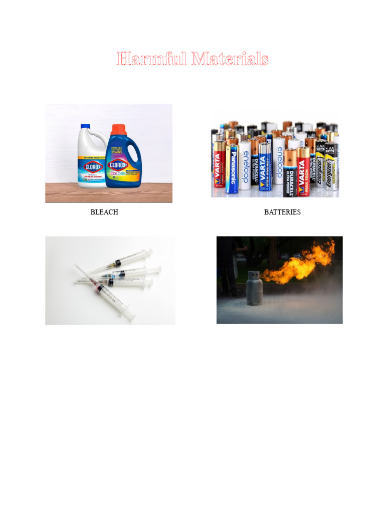 Harmful Materials | PDF