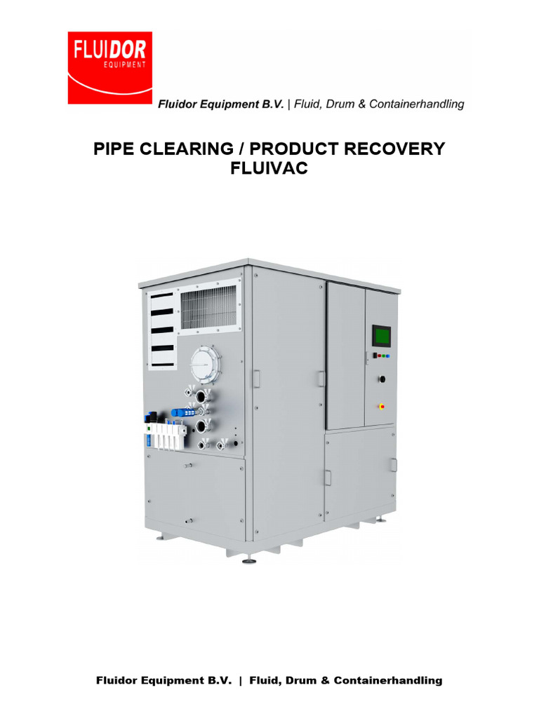 Fluivac Specifications | PDF | Mechanical Engineering | Manufactured Goods