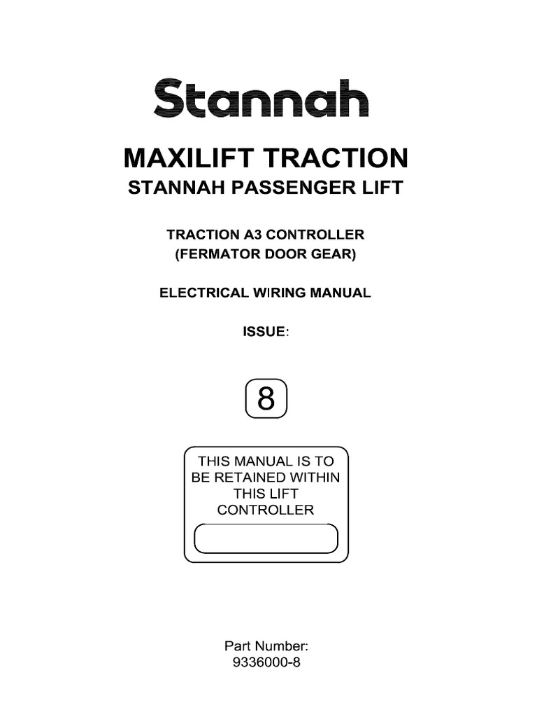 Maxilift Traction Lift Installation Guide | PDF | Elevator ...
