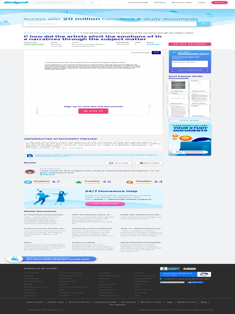 Eliciting Emotions in Art Narratives | PDF | Science | Emotions