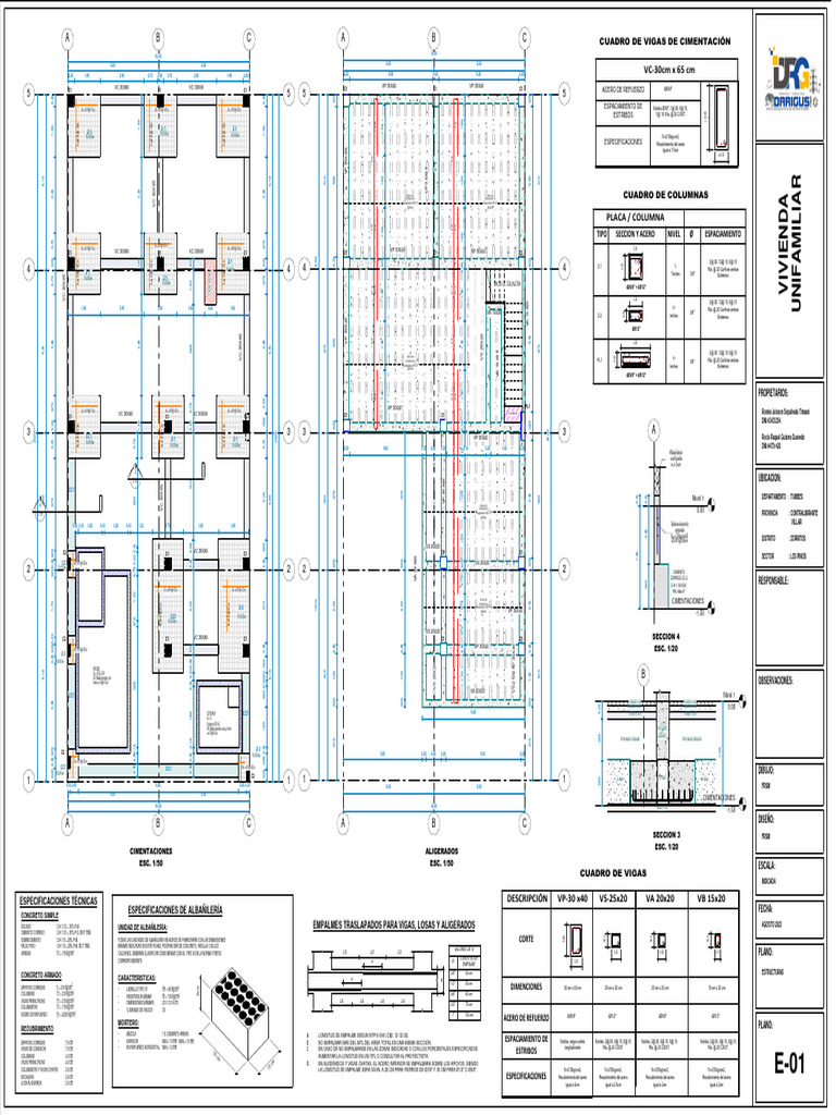 E-01 Estructuras | PDF