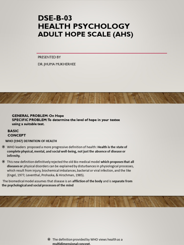 Hope Scale | Download Free PDF | Positive Psychology | Hope