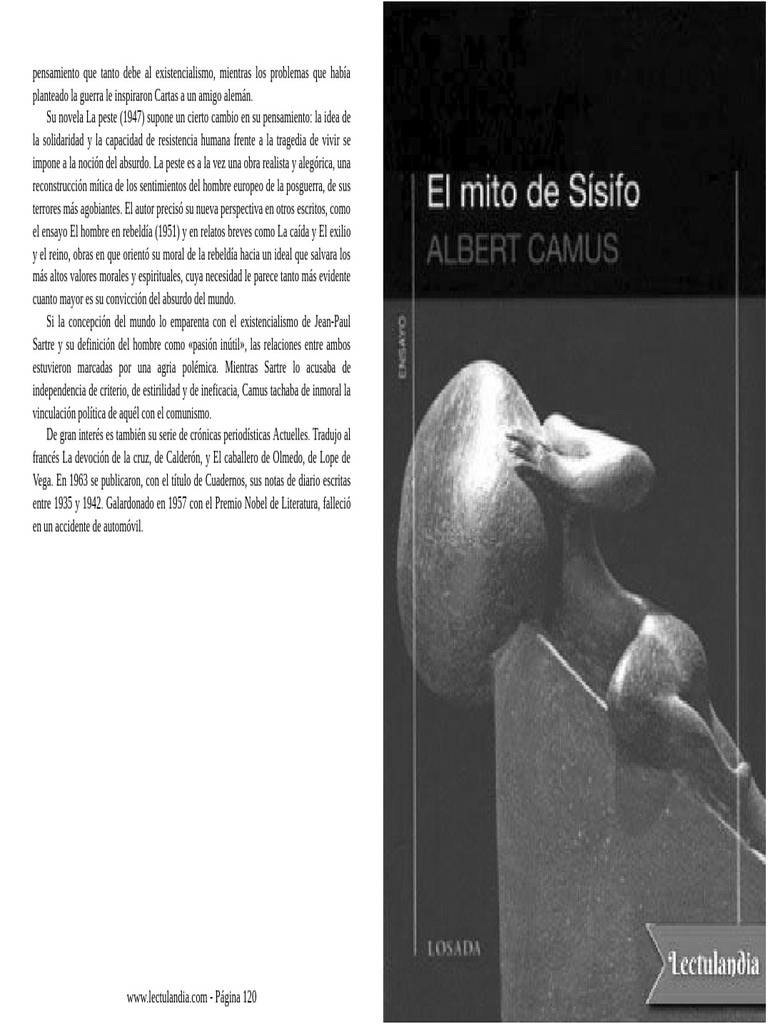 Albert Camus - El Mito de Sisifo... para Imprimir | PDF