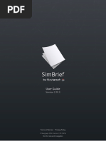 SimBrief User Guide Overview | PDF | Aviation | Aerospace