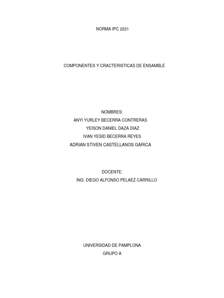 Ensamble de Componentes según IPC 2221 | PDF | Placa de circuito ...