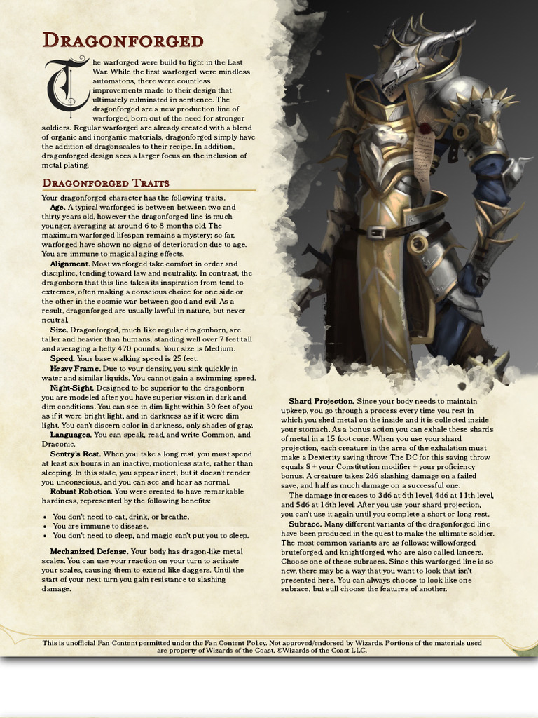 Dragonforged - GM Binder | PDF