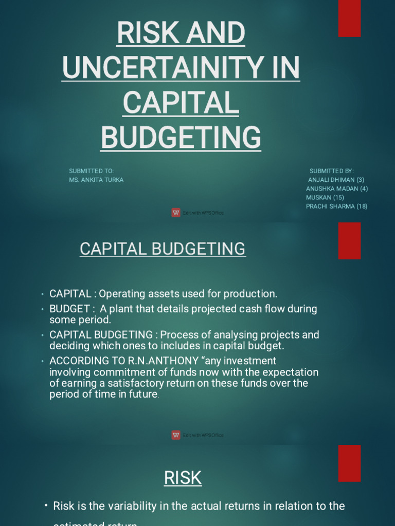 Risk and Uncertainity - Final (4) PP | PDF | Standard Deviation | Risk