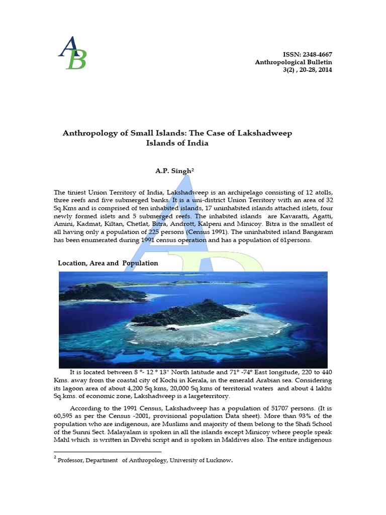 Anthropology of Small Islands | PDF