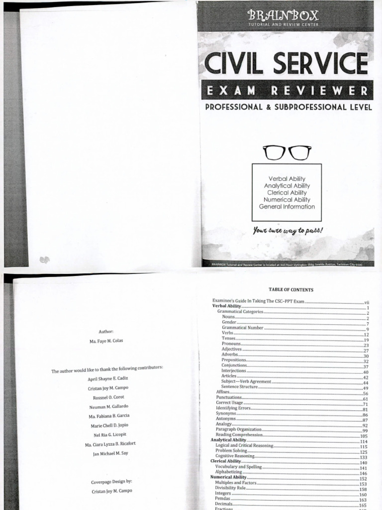 CSC Exam Reviewer | PDF | Noun | Identity Document