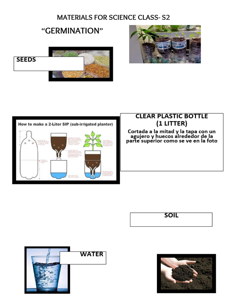 Week 5 - S2 - Materials For Science Class - Germination | PDF