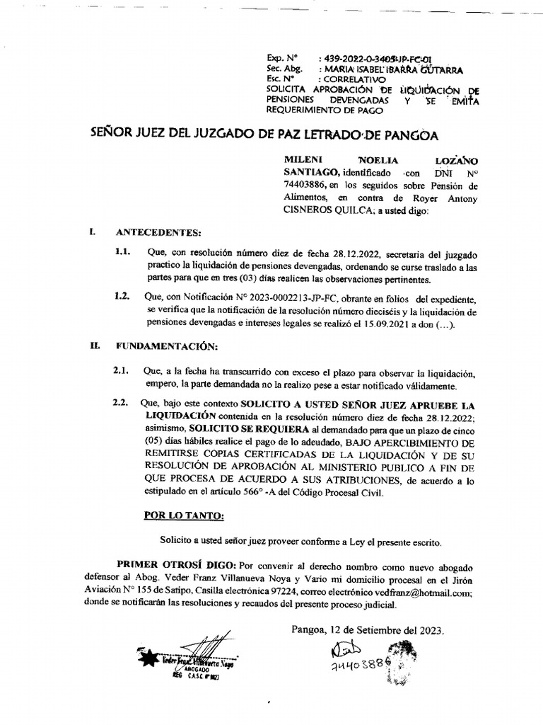 Solicitud de Aprobacion de Liquidacion | PDF Solicitud de Aprobacion de Liquidacion | PDF
