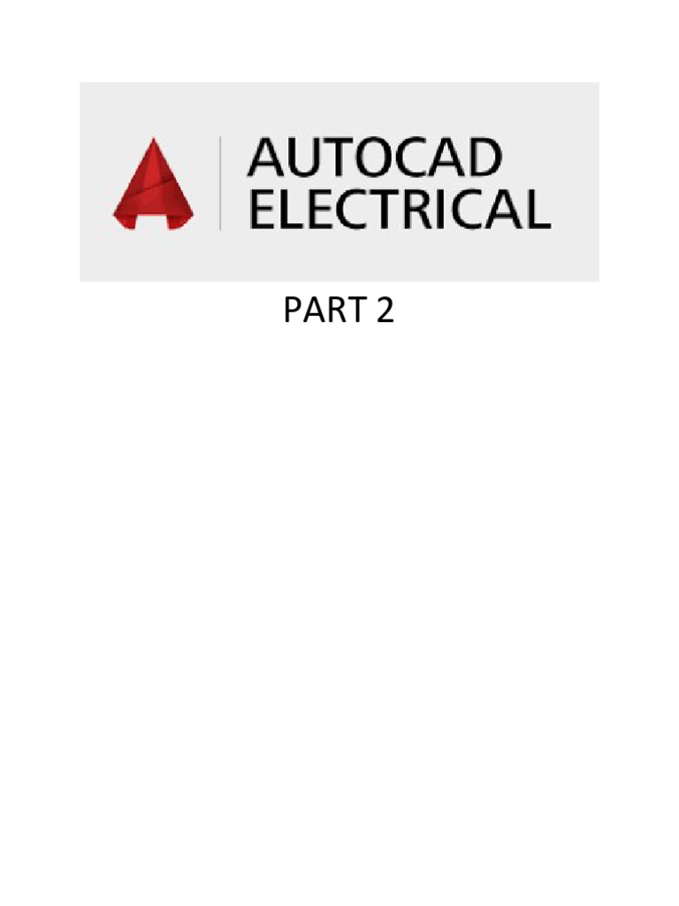 AutoCAD Electrical Part2 | PDF