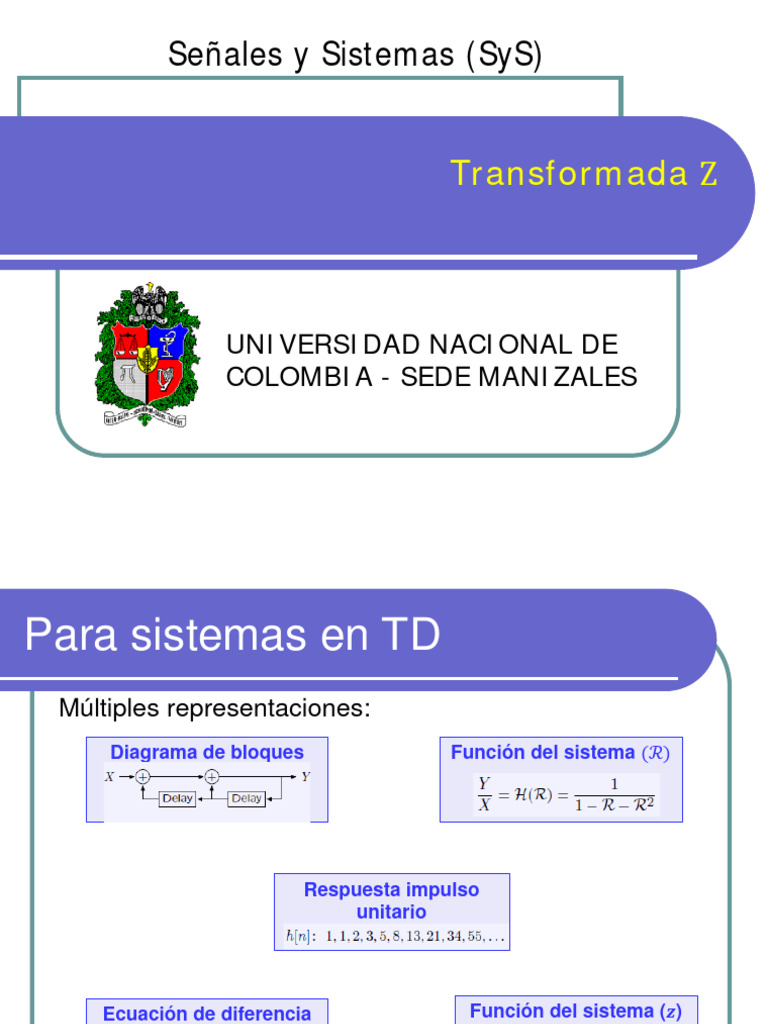 4 Transformada Z | PDF | Función (Matemáticas) | Número racional