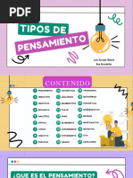 Mapa Conceptual de Los Tipos de Pensamiento | PDF | Pensamiento | Science