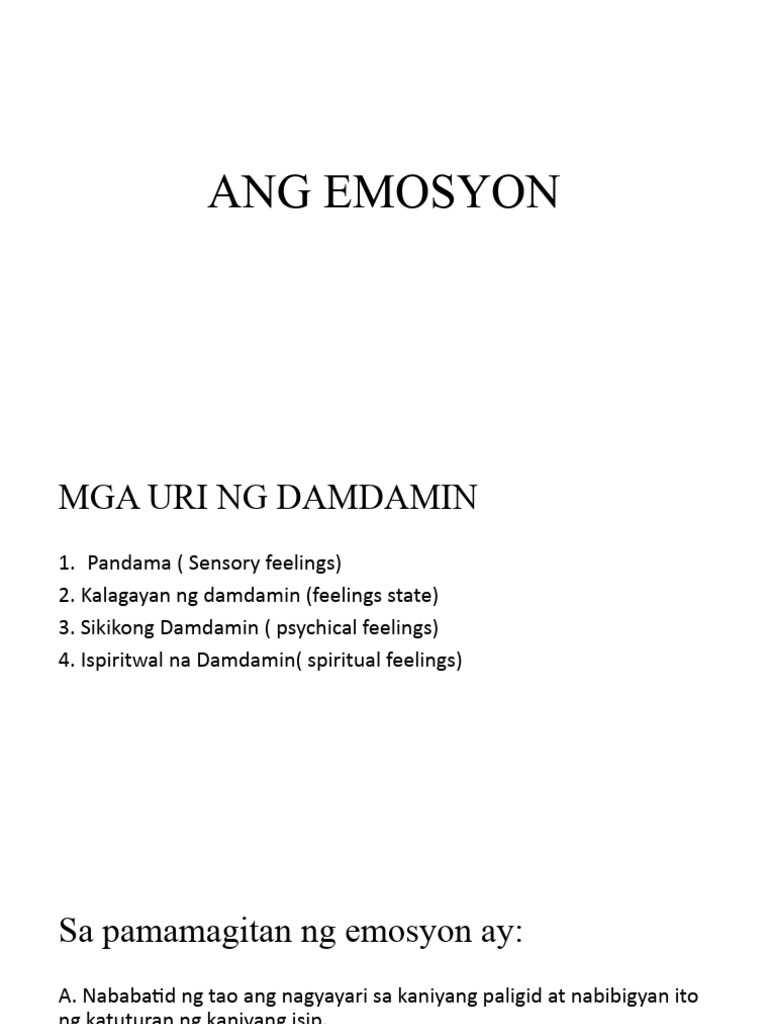 Ang Emosyon Ppt | PDF