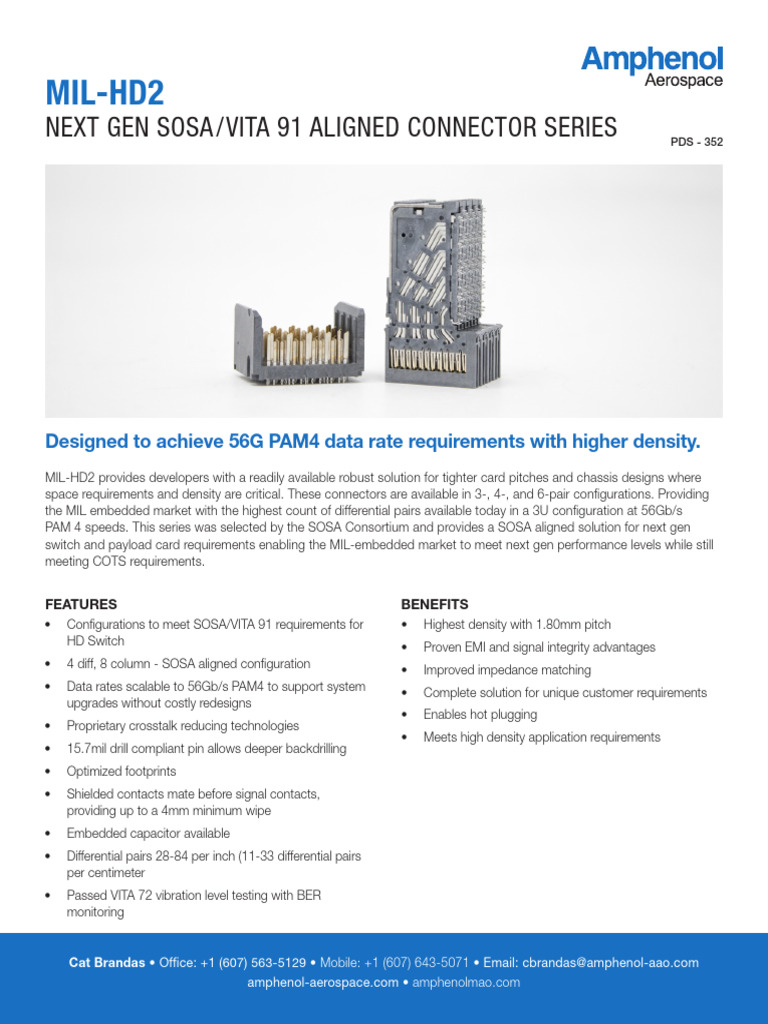 Mil h34 Product Data Sheet | PDF | Electrical Connector | Electrical ...