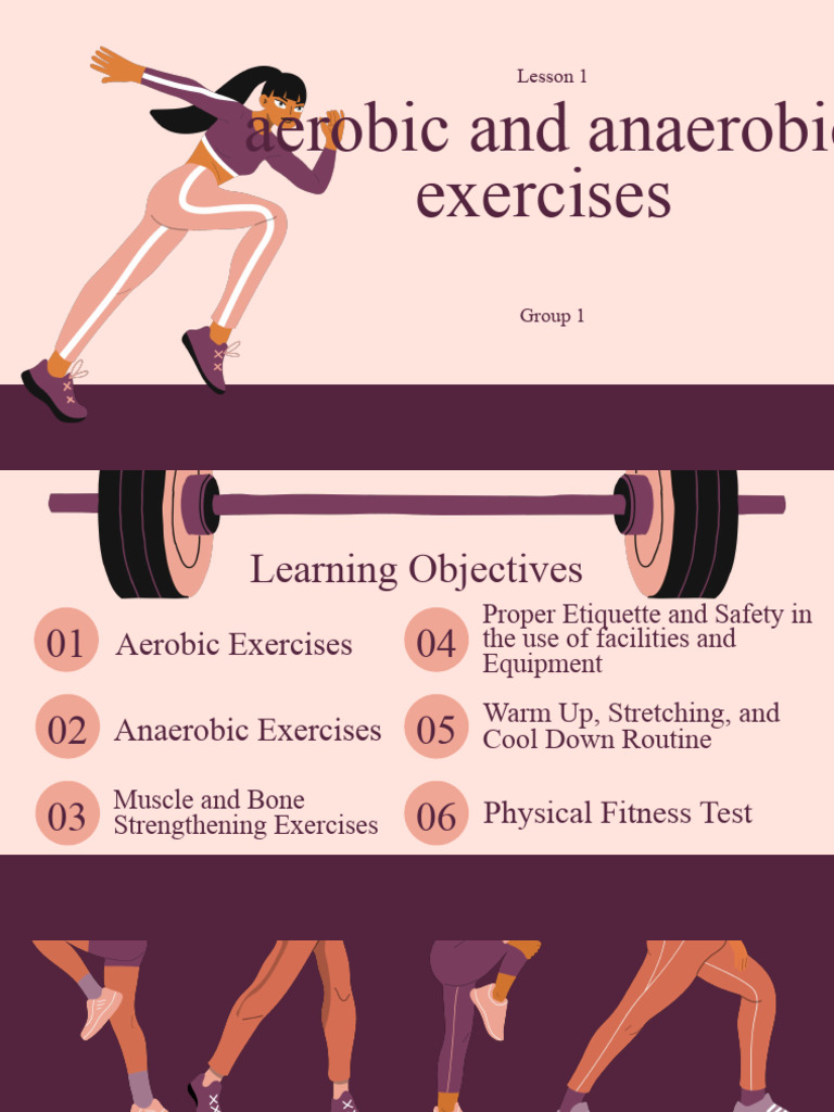 Lesson 1 Aerobic and Anaerobic Exercises | PDF | Aerobic Exercise ...