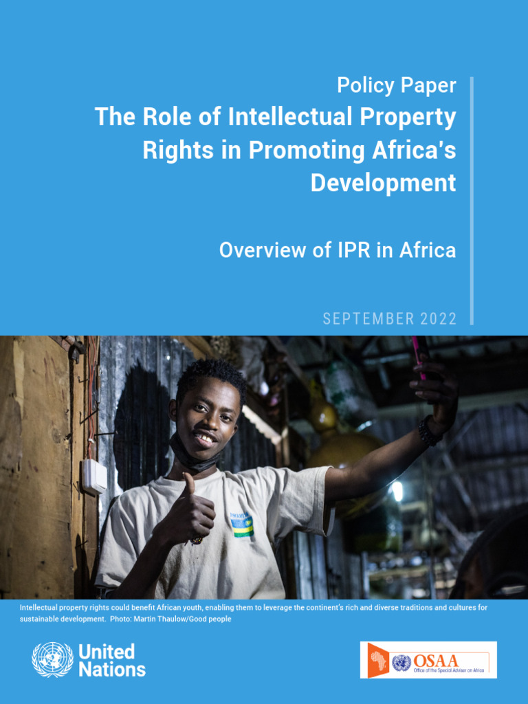 The Role of Intellectual Property Righs in Promoting Africa's ... The Role of Intellectual Property Righs in Promoting Africa's ...
