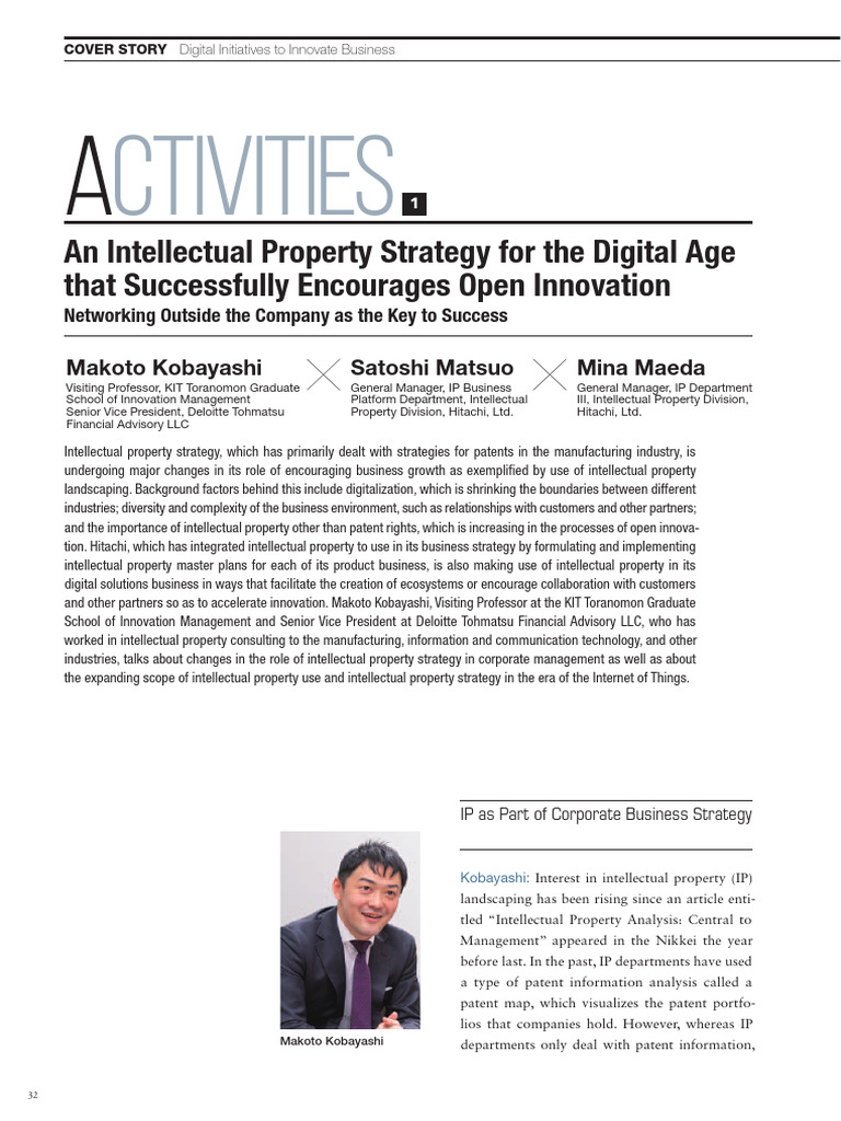 Evolving IP Strategies for Digital Innovation | PDF | Intellectual ...