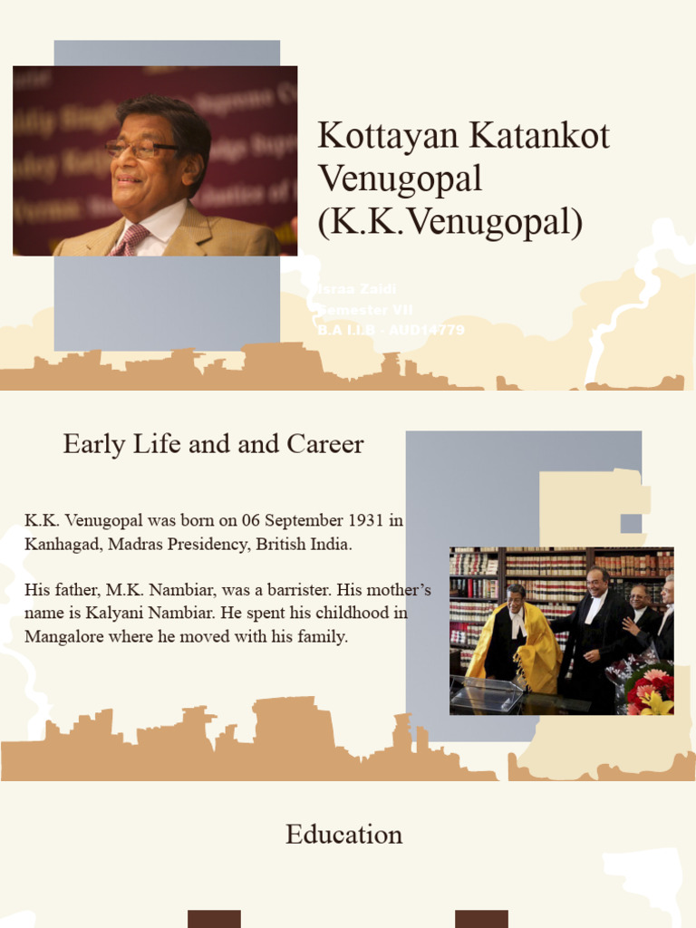 Ethics PPT - K.K Venugopal | PDF | Politics Of India | Government