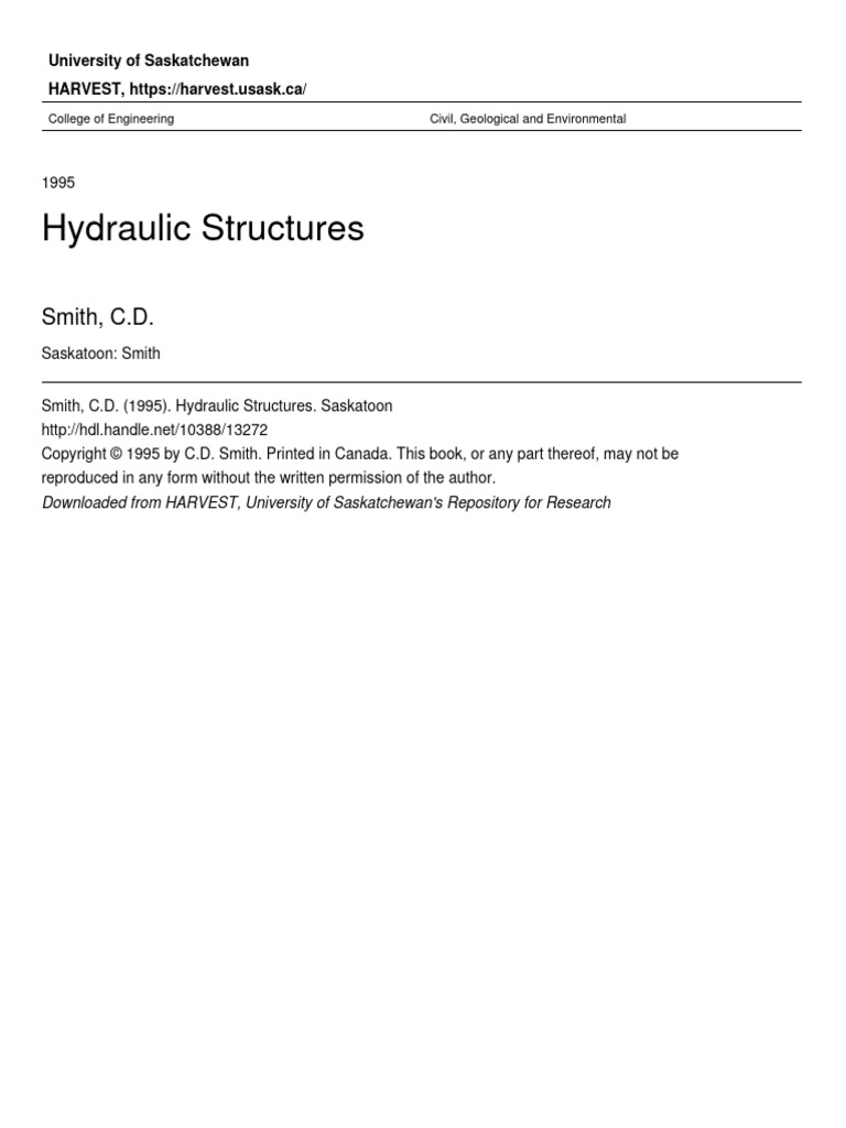 Hydraulic Structures | Download Free PDF | Drag (Physics) | Fluid Dynamics