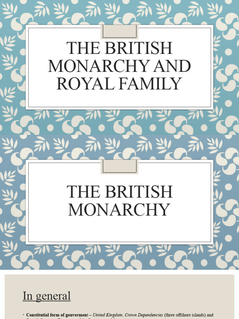 Overview of the British Monarchy | PDF | Monarchy Of The United Kingdom ...