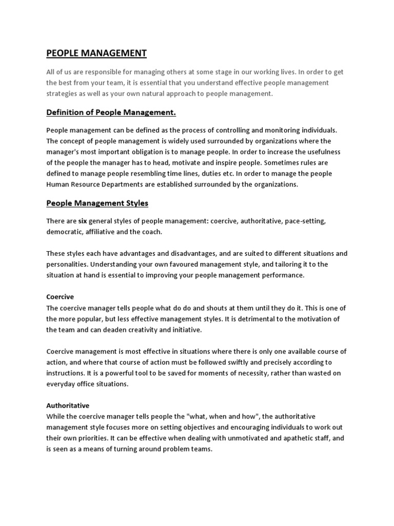 People Management | PDF | Motivation | Motivational