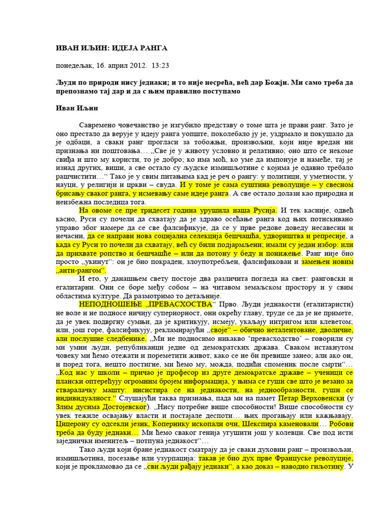 Ivan Iljin_ideja Ranga | PDF