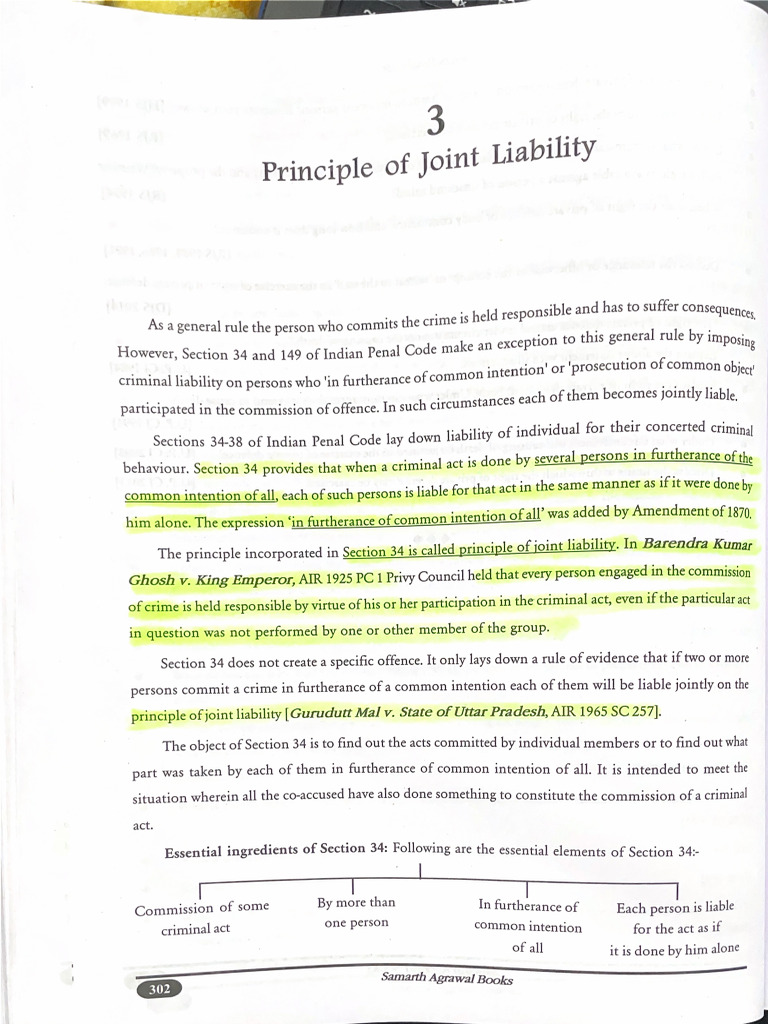 Principle of Joint Liability | PDF