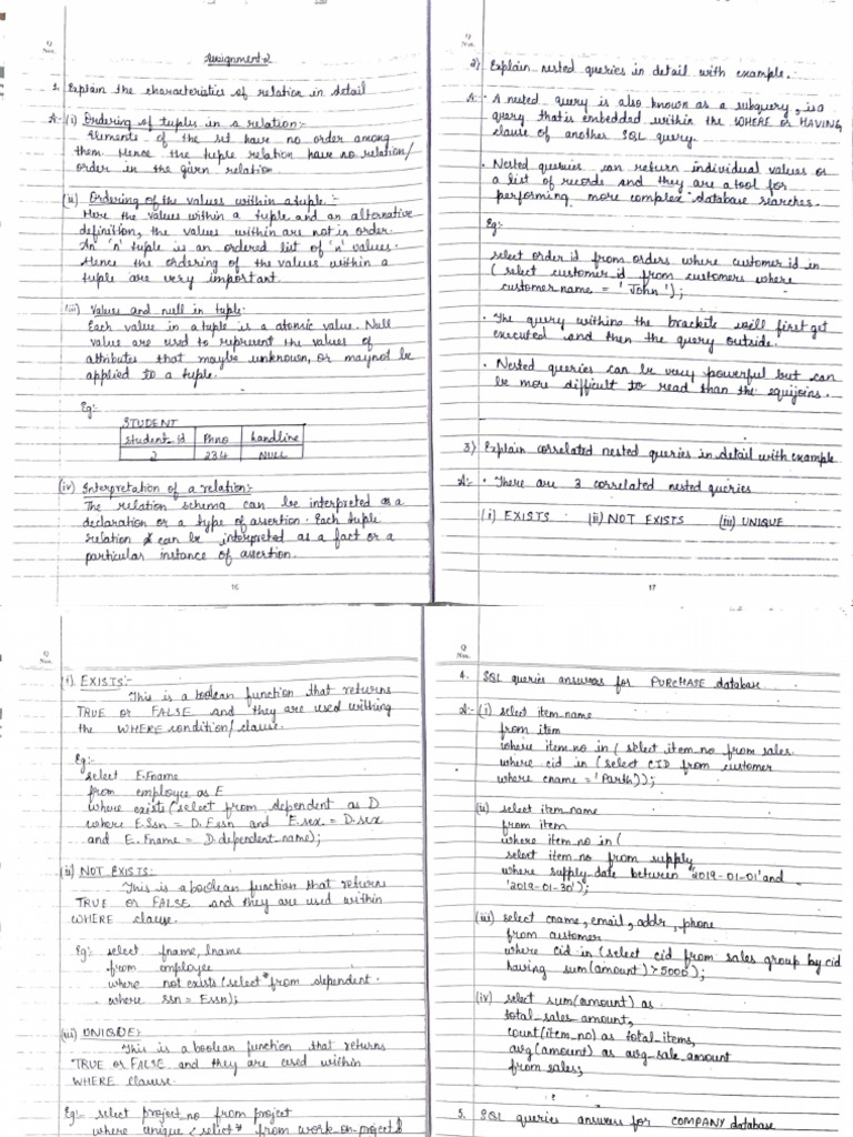 DBMS Assignment 2 | PDF