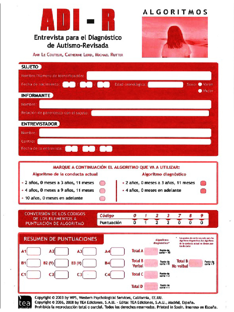 Protocolo ADI R | PDF