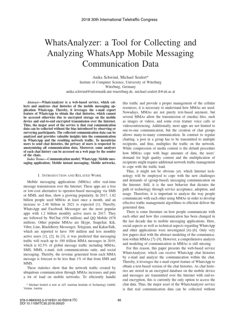 Whats Analyzer | PDF | Instant Messaging | Online Chat