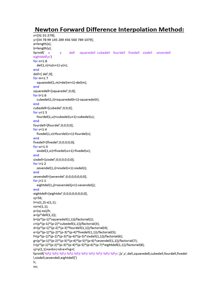 Fa20-Bme-030 (Week1 Matlab) | PDF | Numerical Analysis | Mathematics Of Computing
