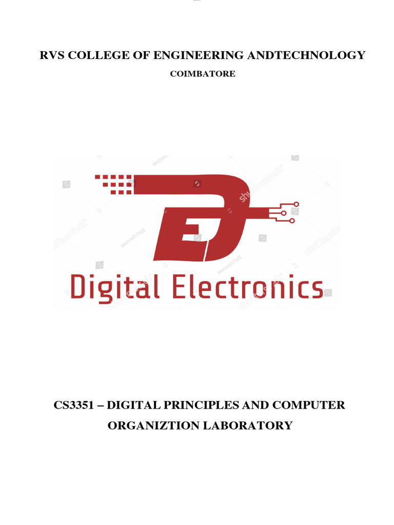 cs3351 Lab Manual Final | PDF | Logic Gate | Electronics