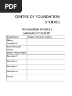 Lab Report Free Fall Motion | PDF | Velocity | Gravity