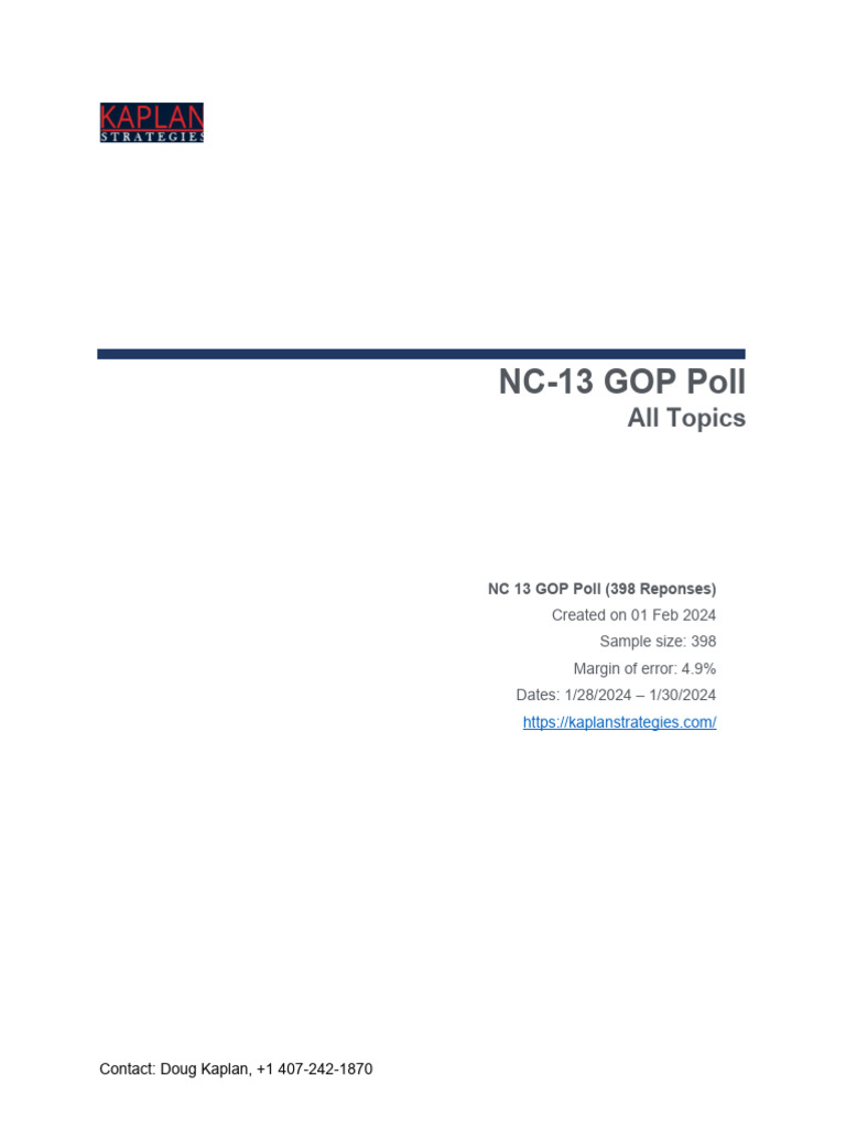 North Carolina - CD13 Write Up 3 | PDF | Republican Party (United ...