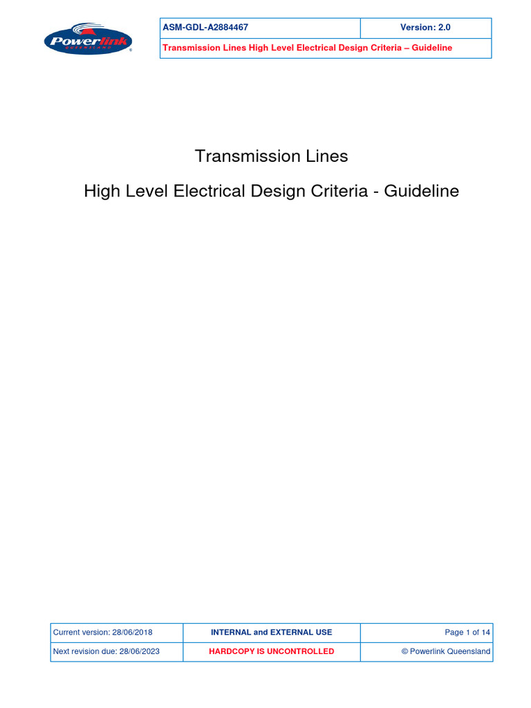 Transmission Lines Design Criteria Guide | PDF | Electric Power ...