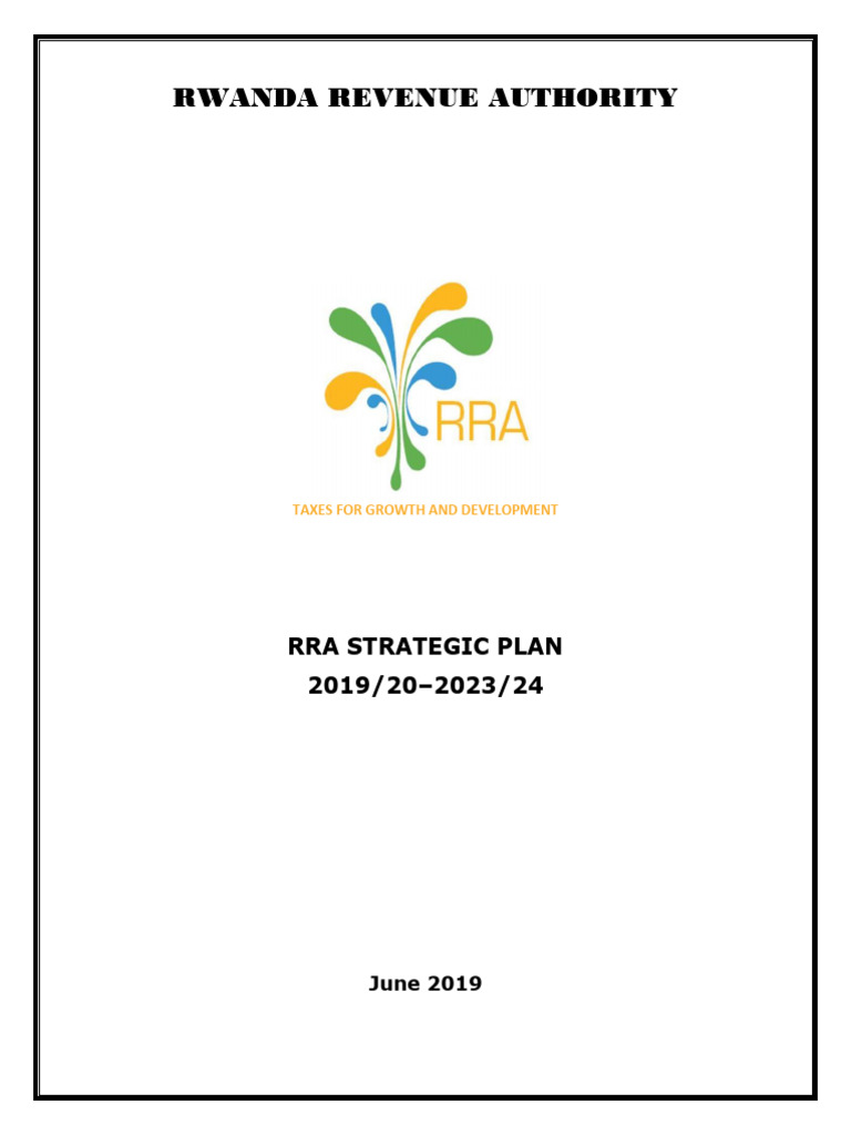 RRA Strategic Plan 2019-2024 | PDF | Taxes | Strategic Planning