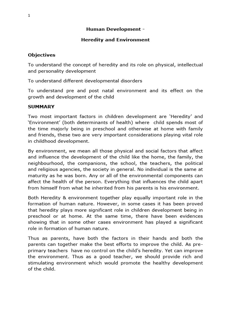 W1-L3-Human Development - Heredity and Environment200414060604044949 ...