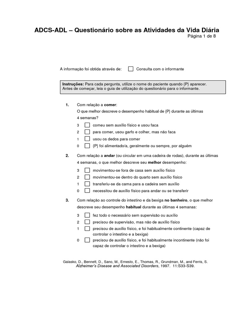 Adcs Adl | PDF | Telefone | Alimentos