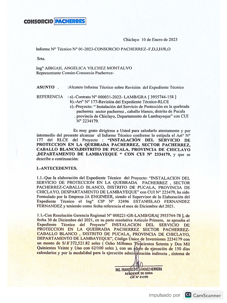 Modelo de REVISION DE EXP. TECNICO | PDF Modelo de REVISION DE EXP. TECNICO | PDF