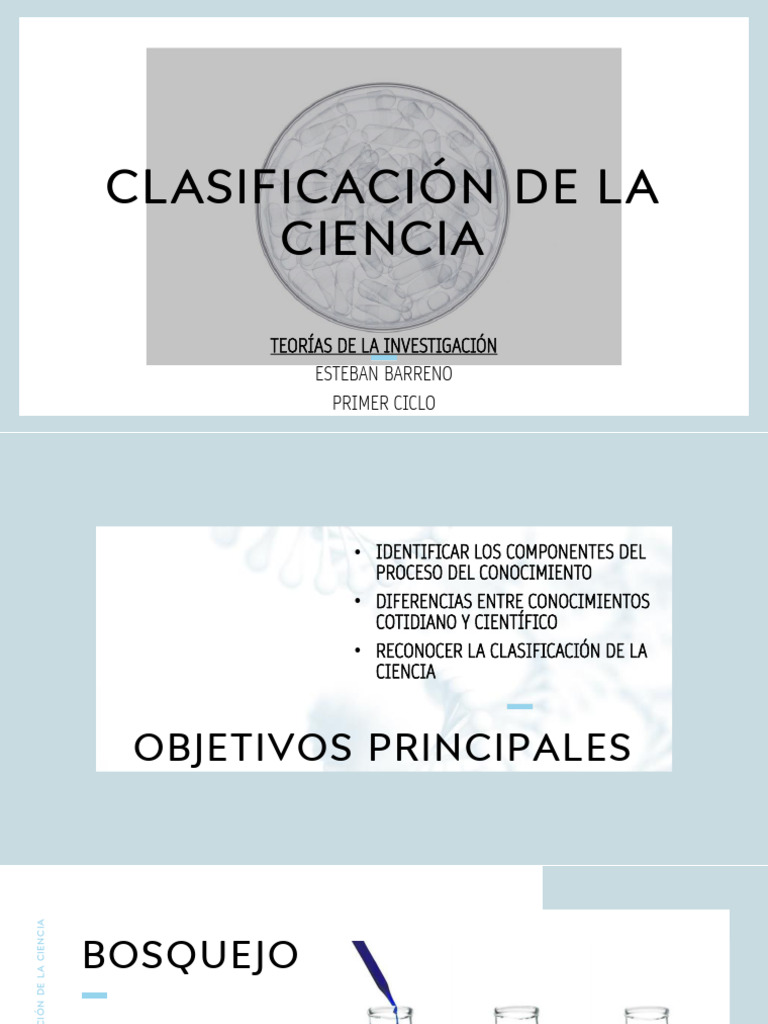Clasificación de La Ciencia | PDF | Science | Conocimiento