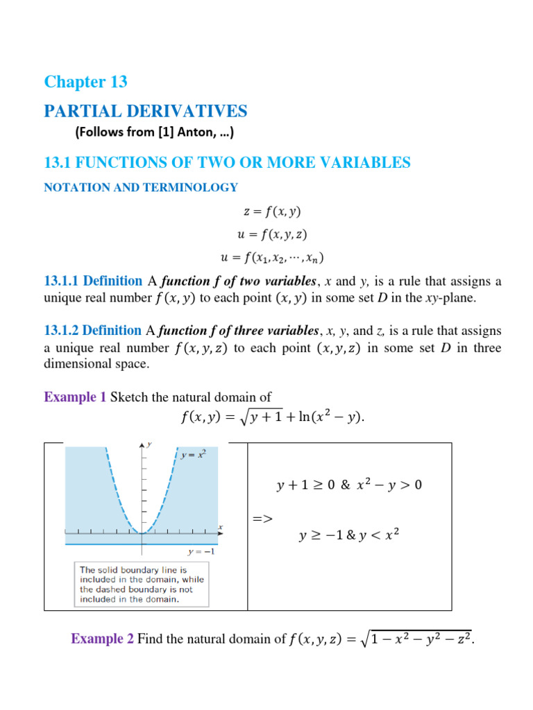 Chapter 13 | PDF | Derivative | Function (Mathematics)