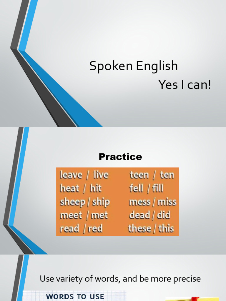 Spoken English 2 | PDF